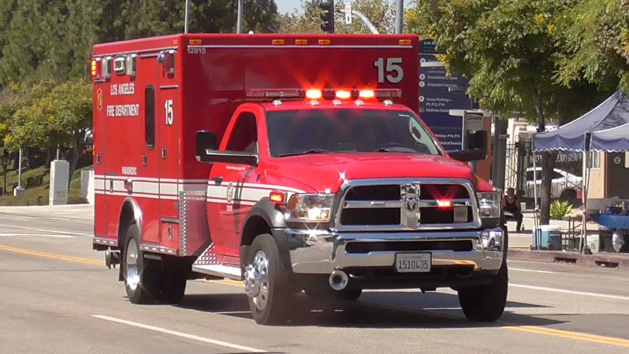 LAFD Rescue 15 Transporting - YouTube