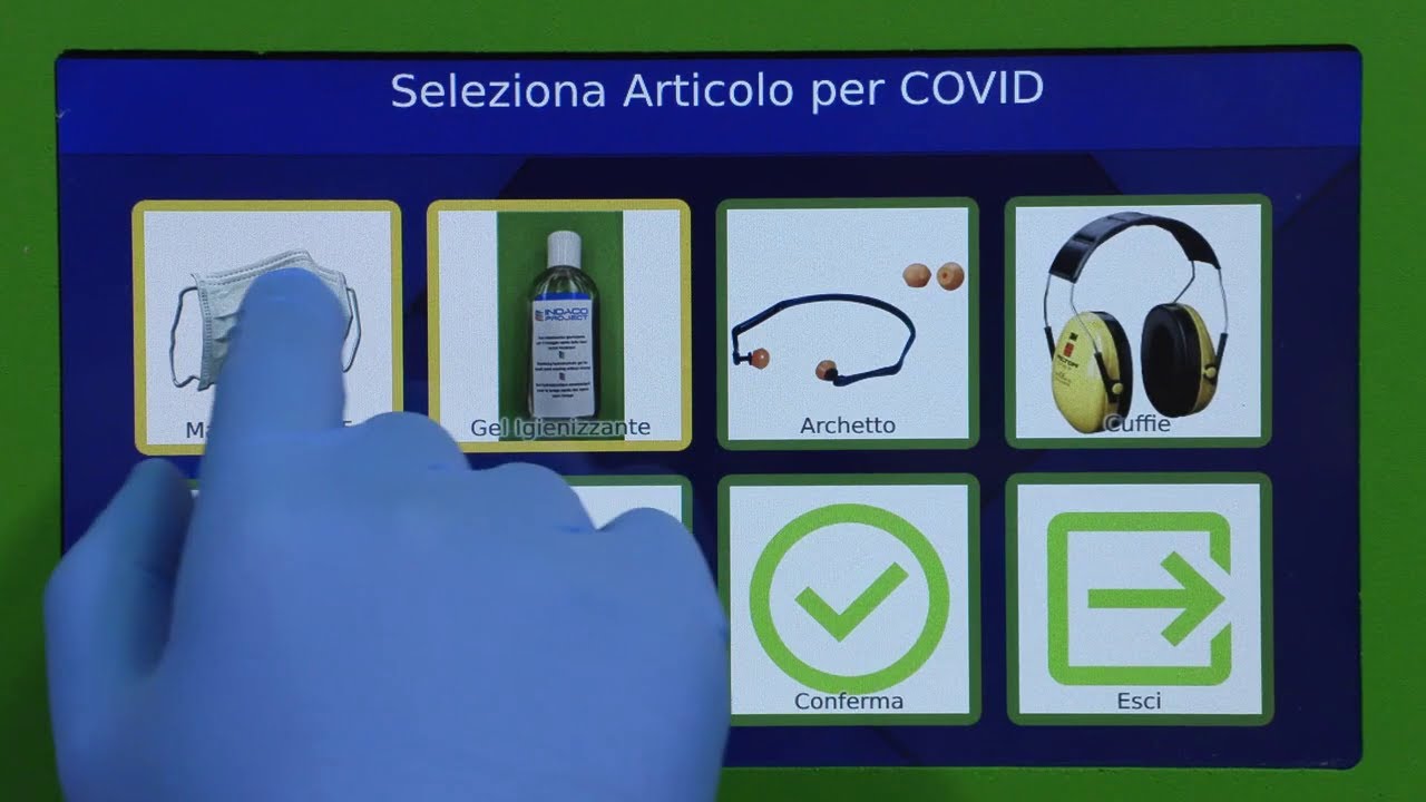 Indaco Project - Distributore automatico DPI - YouTube