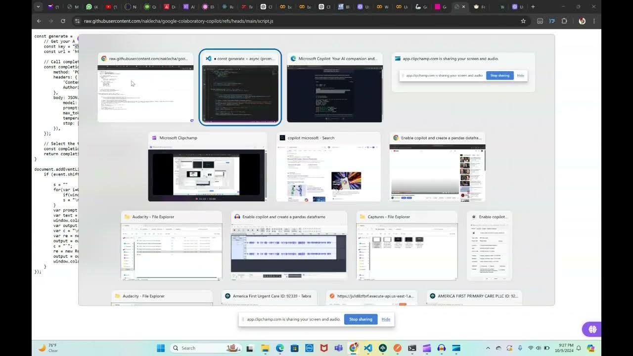 colab copilot setup and pandas - YouTube