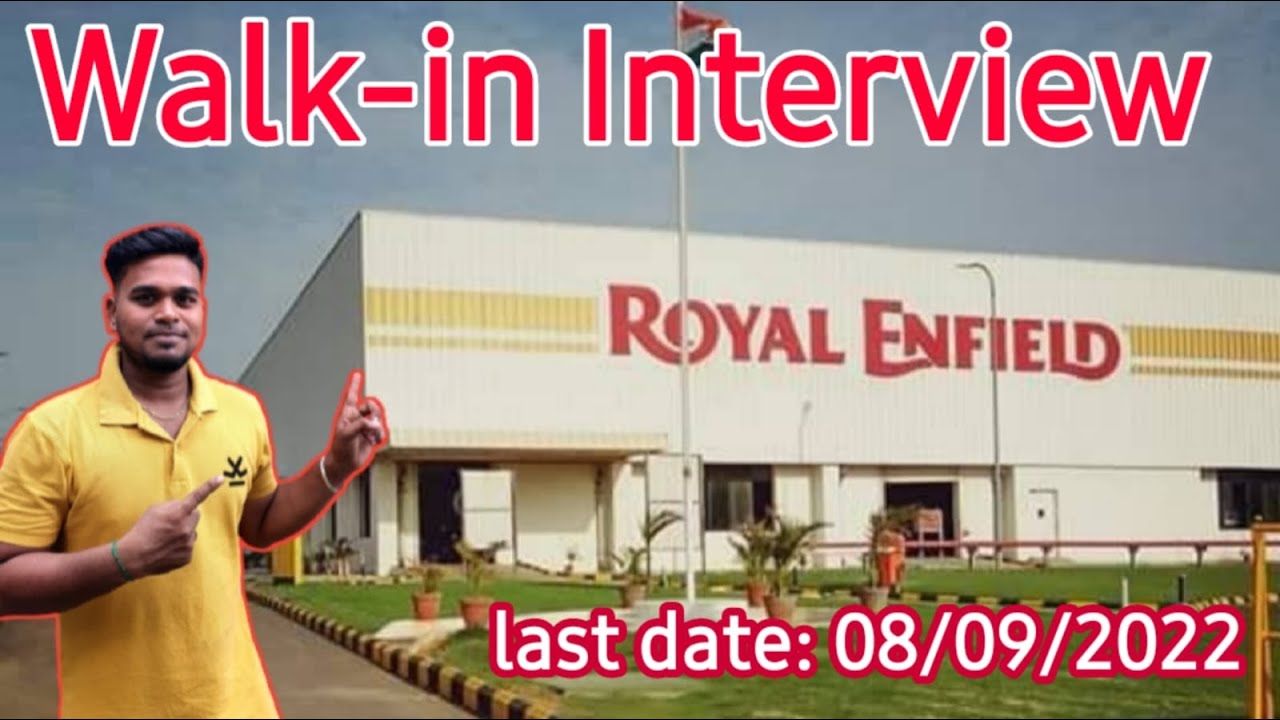 WALK IN INTERVIEW |ROYAL ENFIELD | ANY DEGREE | chennai | Tamil | H2O ...