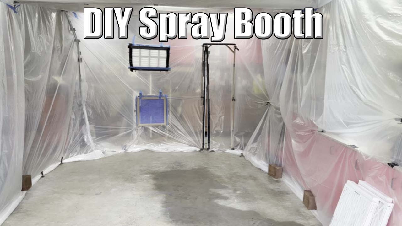 How To Make a Cheap Paint Booth - YouTube