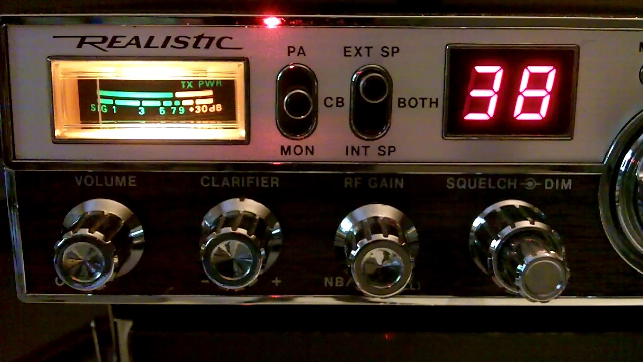 CB skip on 38 LSB - 27.385 MHz - Vintage Realistic TRC-451 - YouTube