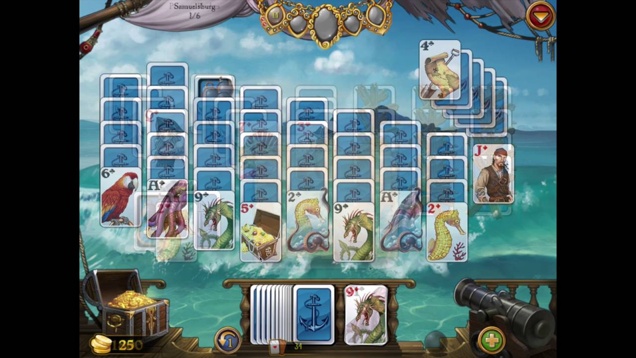 Seven Seas Solitaire gameplay - YouTube