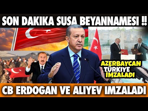 SON DAKİKA ŞUŞA BEYANNAMESİ İMZALANDI| CB ERDOĞAN KARABAĞ ŞUŞA'DA