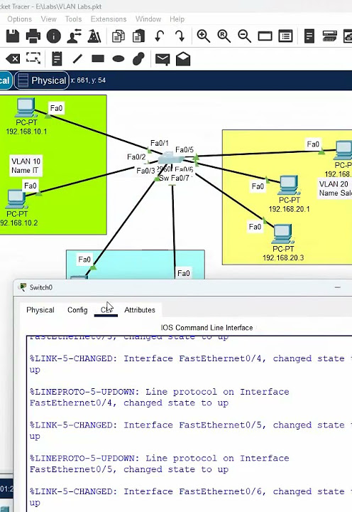 How To Access Cli Of Switch In Packet Tracer Ccnalab Networkconfiguration Youtube