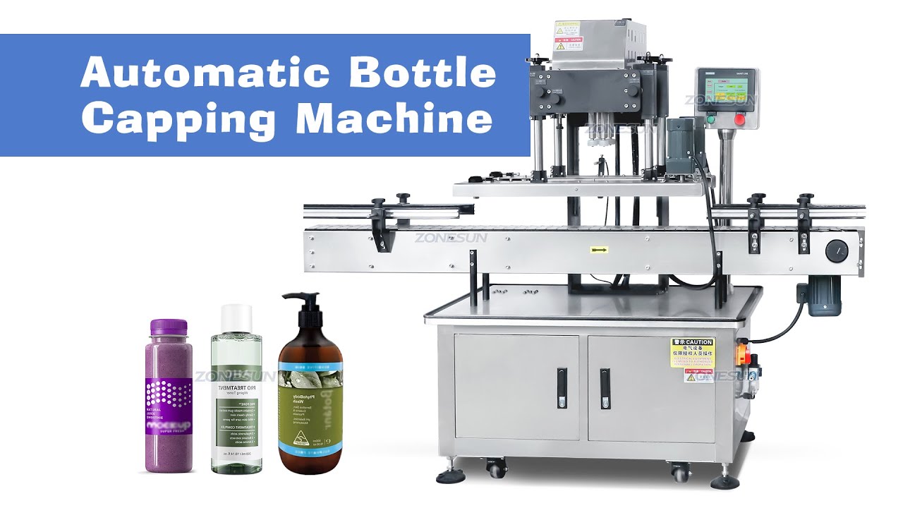 How To Use ZS XG440R Automatic Bottle Capping Machine - YouTube