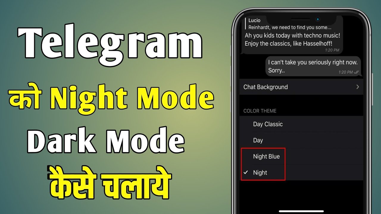 2025 Telegram Dark Mode | Telegram me Dark Mode Kaise Kare | How To ...