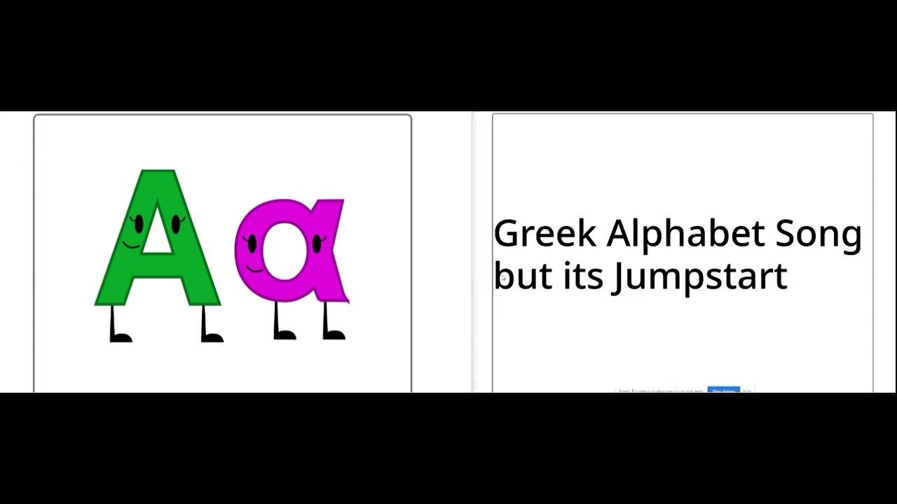 Jumpstart Greek Alphabet Song Old & New Side by Side Comparison - YouTube