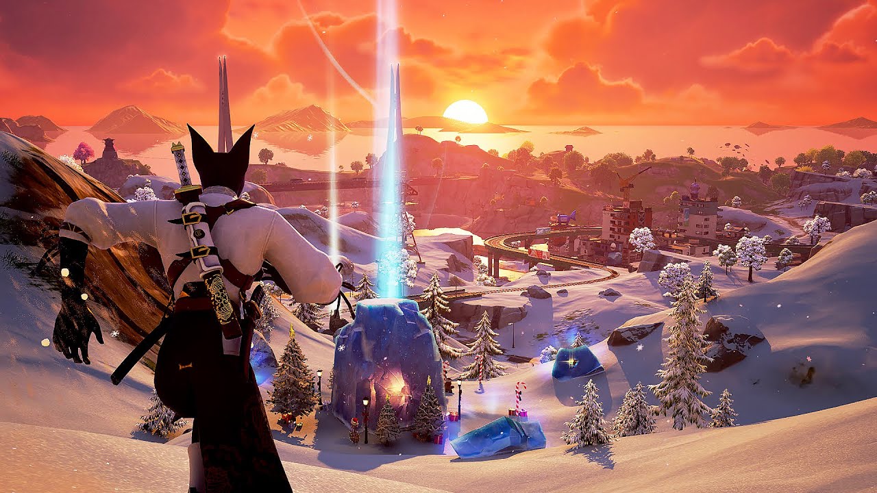 Playing Fortnite on MAX SETTINGS - Chapter 6 Winterfest - YouTube