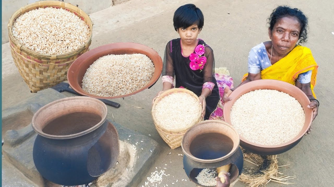 Learn to Make Puffed Rice Village Style with this Tribal Grandmother ...