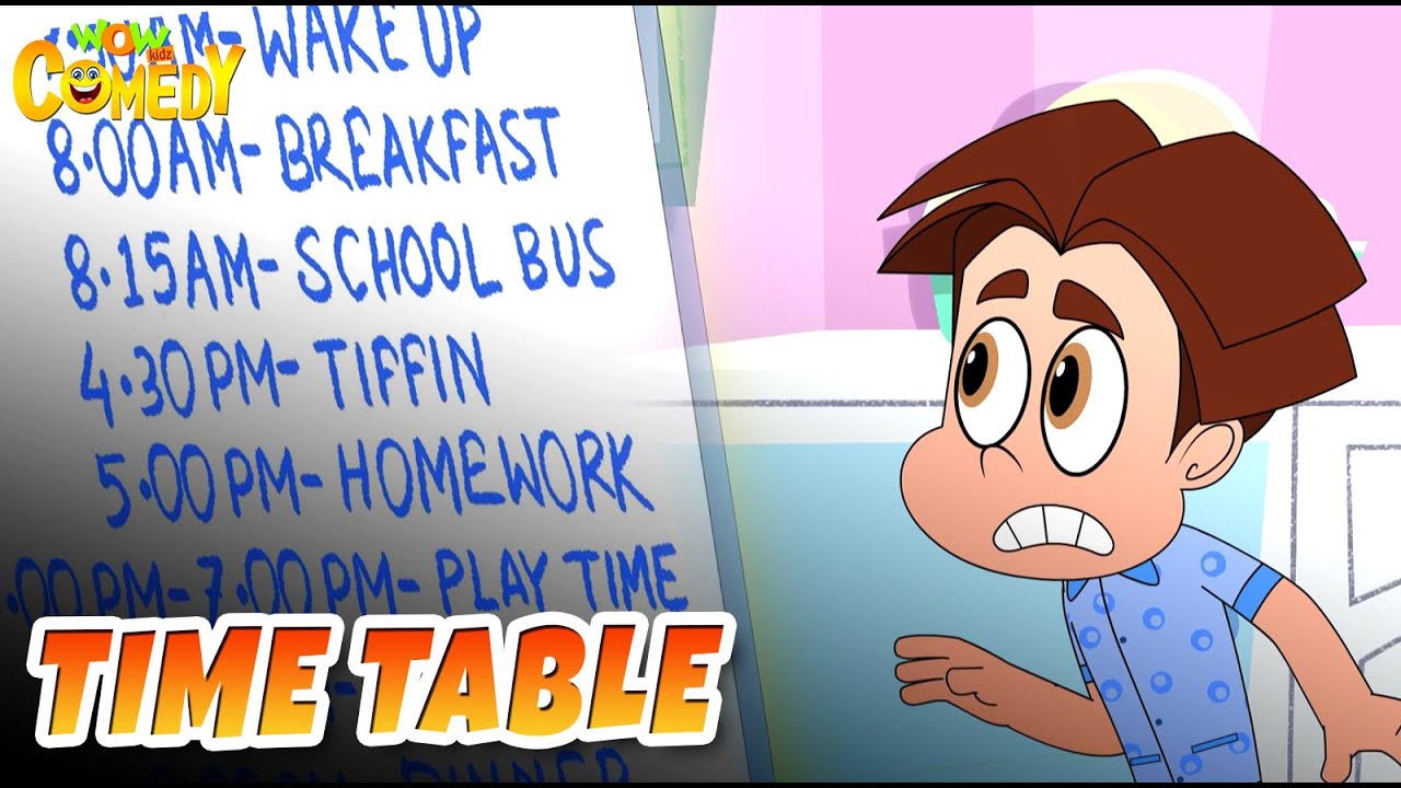 Time Table | Natkhat Titoo | Titoo Funny Cartoon | S01E02 | Hindi ...