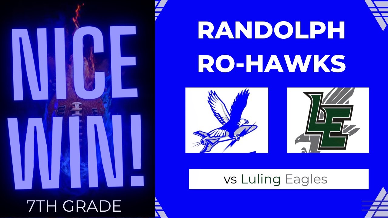 Randolph 7th Grade Football vs Luling Eagles - YouTube