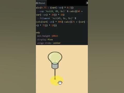 Light bulb Css code #css #code - YouTube