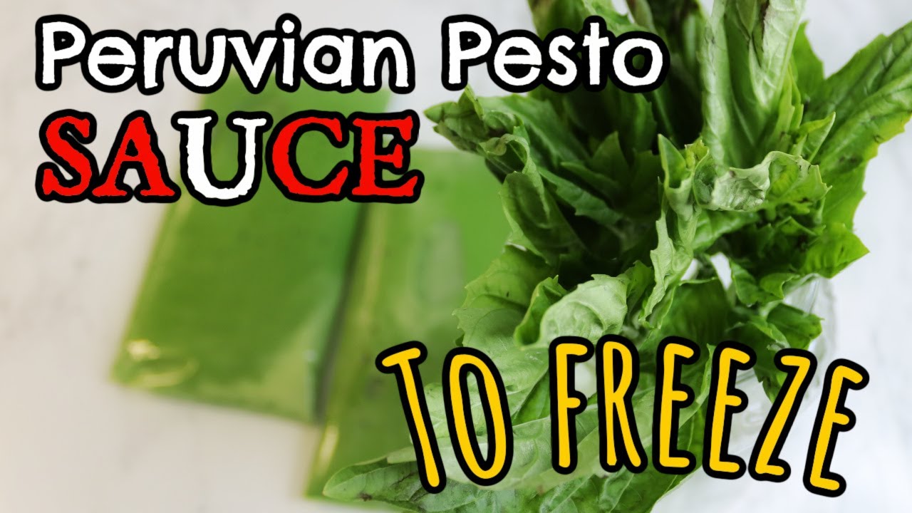 Peruvian Pesto to Freeze for Tallarines Verdes I Lorentix - YouTube