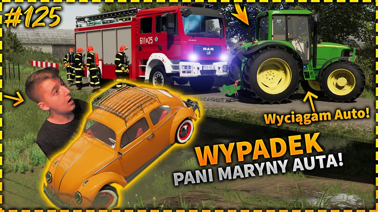 BRACIA NA POLSKIEJ FARMIE #125 SEZON 3|FS19|👮‍♂️WYPADEK AUTA PANI ...