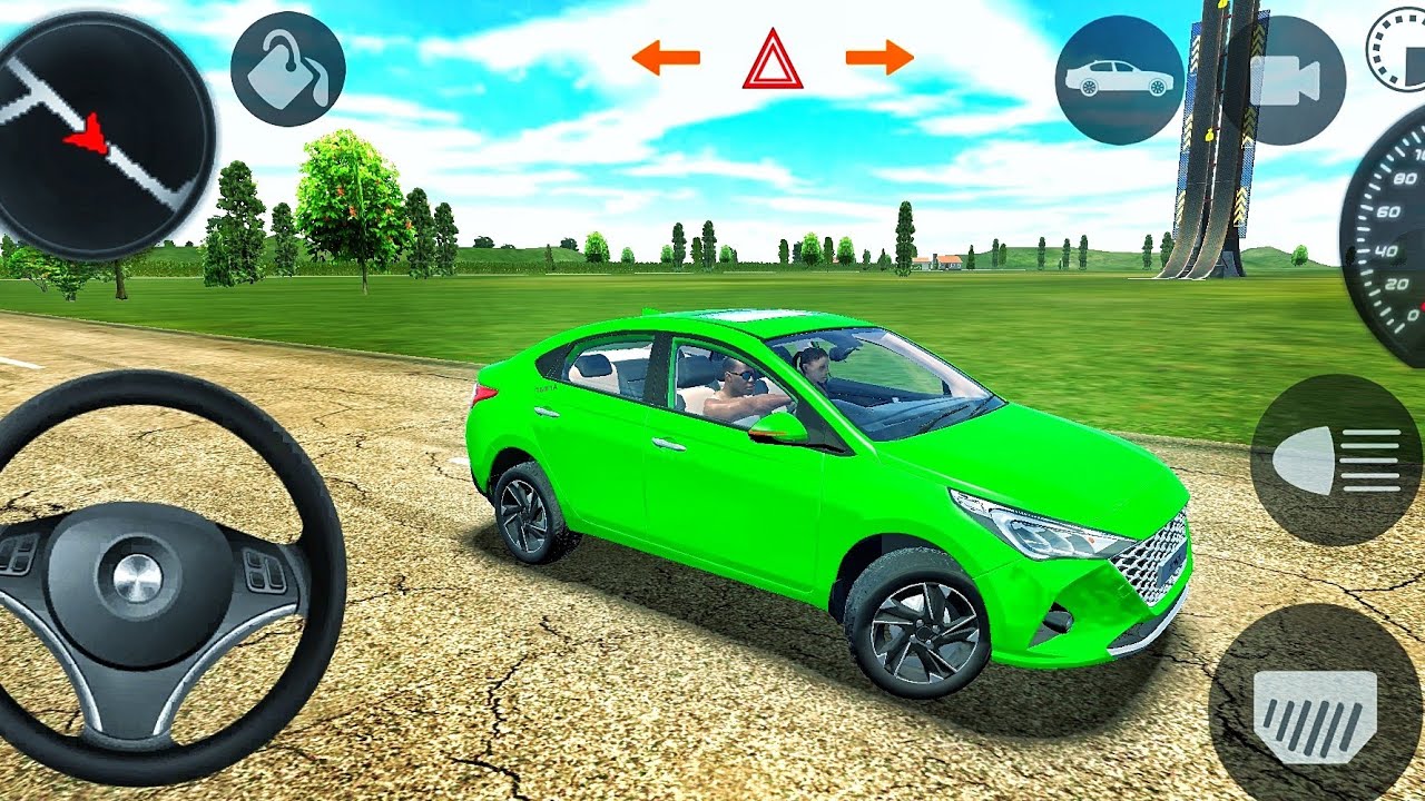 Hyundai Verna car driving simulator || Hyundai Verna gadi wala game ...