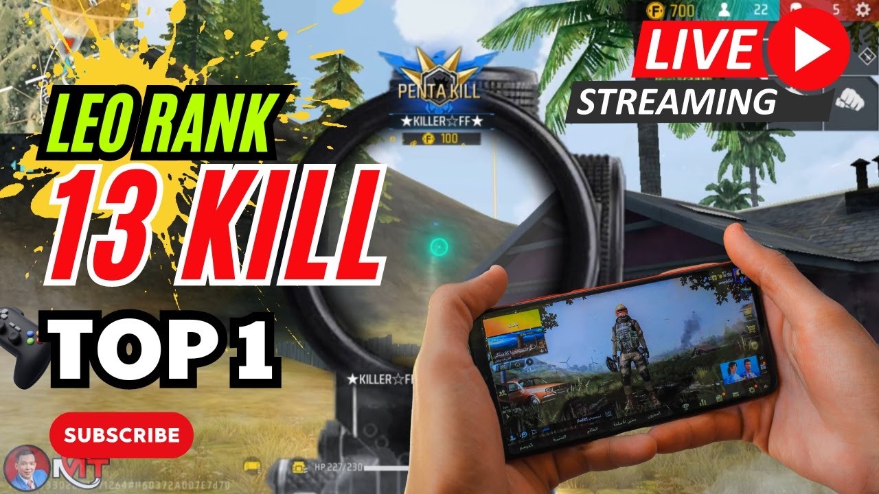 Free Fire - Leo Rank 13 Kill Top 1 Luôn 🔴 MrTriet - YouTube