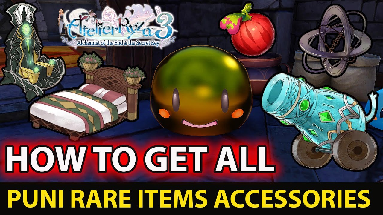 How To Get All Puni Rare Items (Accessories) Full Guide - Atelier Ryza ...