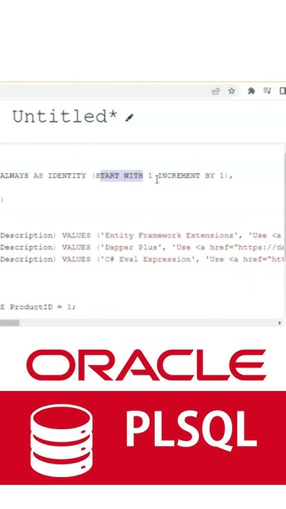 Oracle 📊ejemplos Básicos 🌎👩🏻‍💻 Plsql Oracle Analisisdedatos Tecnologia Dataanalyst Youtube