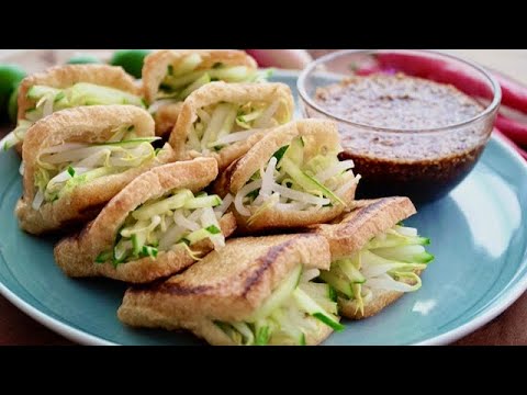 Stuffed Tau Pok With Singapore Rojak Sauce Recipe - 罗惹酱豆卜 - YouTube