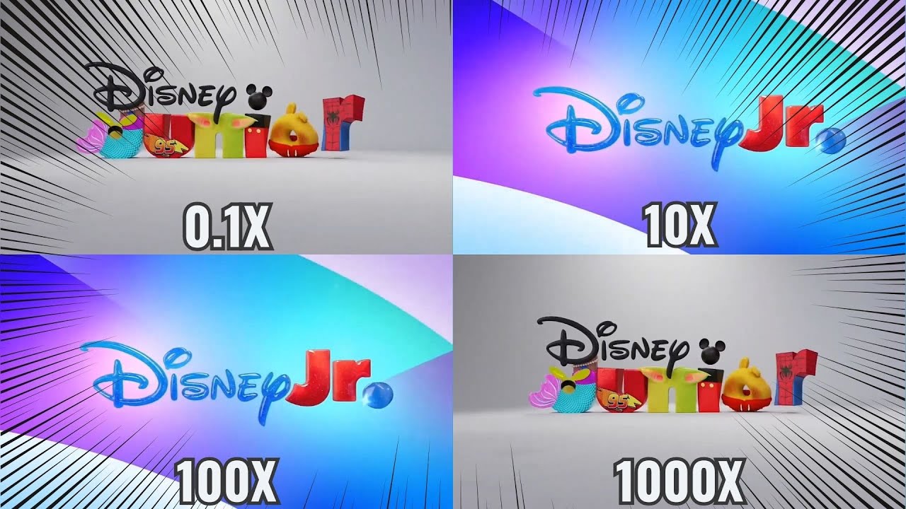 Disney Junior Rebrand Intro Getting Faster - YouTube
