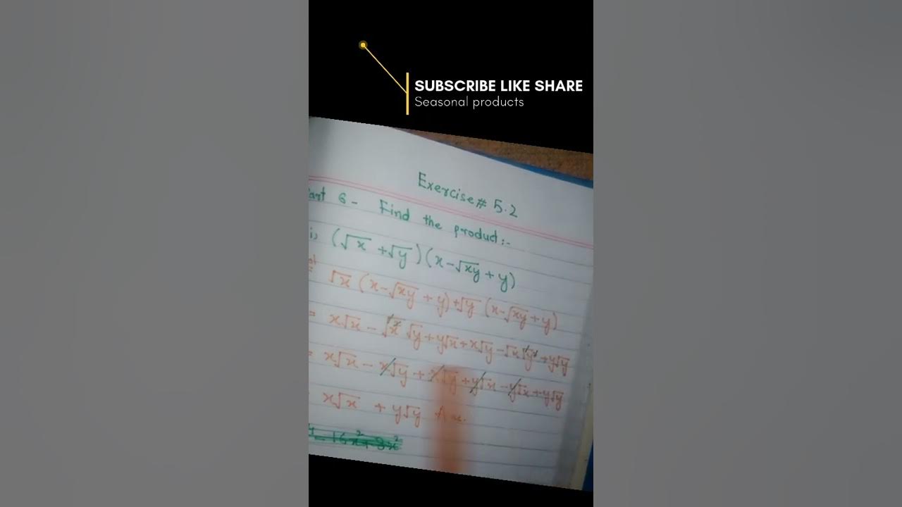 CLASS 8 MATH EXERCISE 5 2 PART 6 QUESTION NO I SINDH TEXT BOARD class-8-math-exercise-5-2-part-6-question-no-i-sindh-text-board
