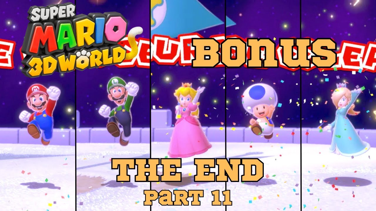 The End (Super Mario 3D World Bonus Part 11) - YouTube