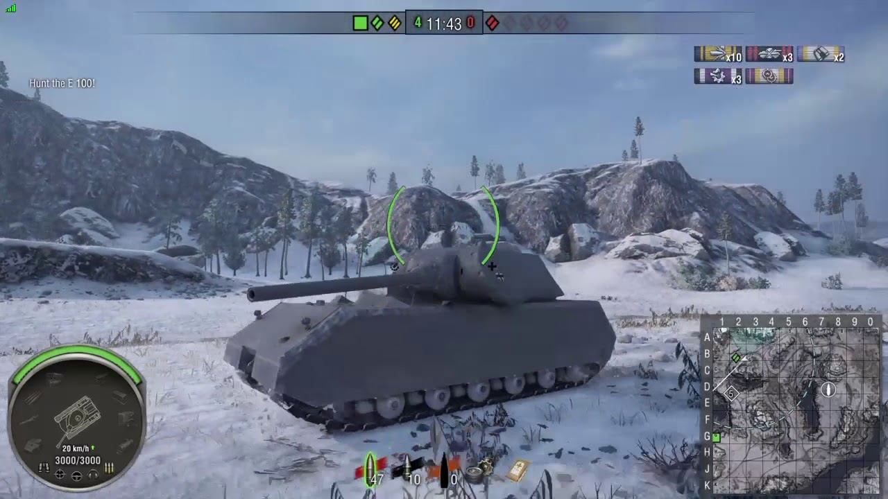 Maus hunt the E100 - YouTube