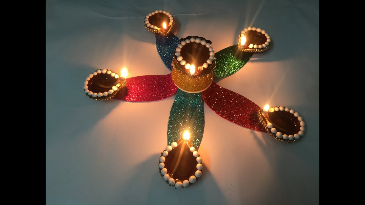 Deepa Thirunal || karthigai deepam decoration 2021 | 5 min craft | Easy ...