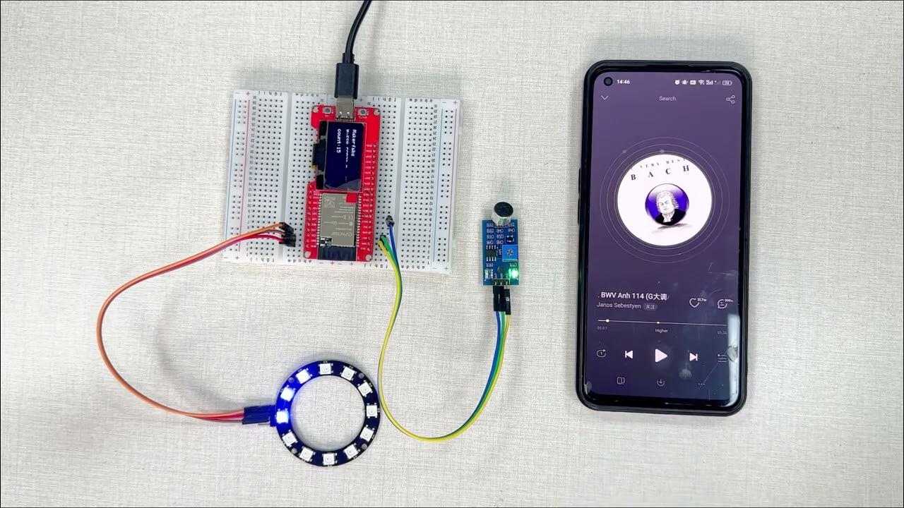 How to make a sound activated counting light by ESP32 - YouTube