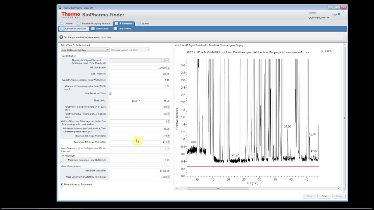 BioPharma Finder- Peptide Mapping- Processing Method - YouTube