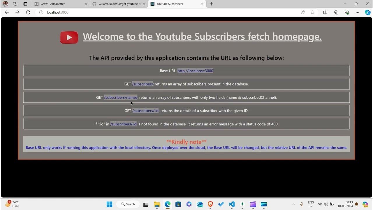 Module 4: Almabetter Capstone Project | Get YouTube Subscribers | Backend Development - YouTube