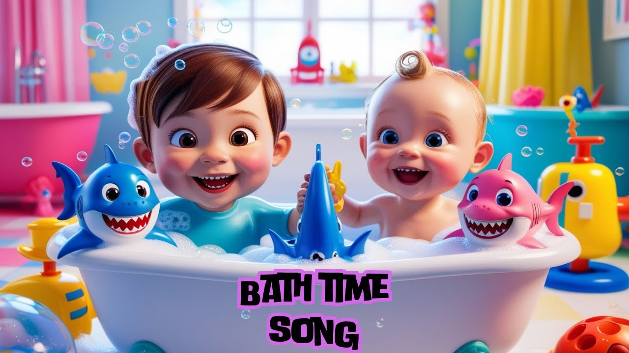 The Bath Time Song Kids Cartoon Song Rhymes for Kids Education Kids ...