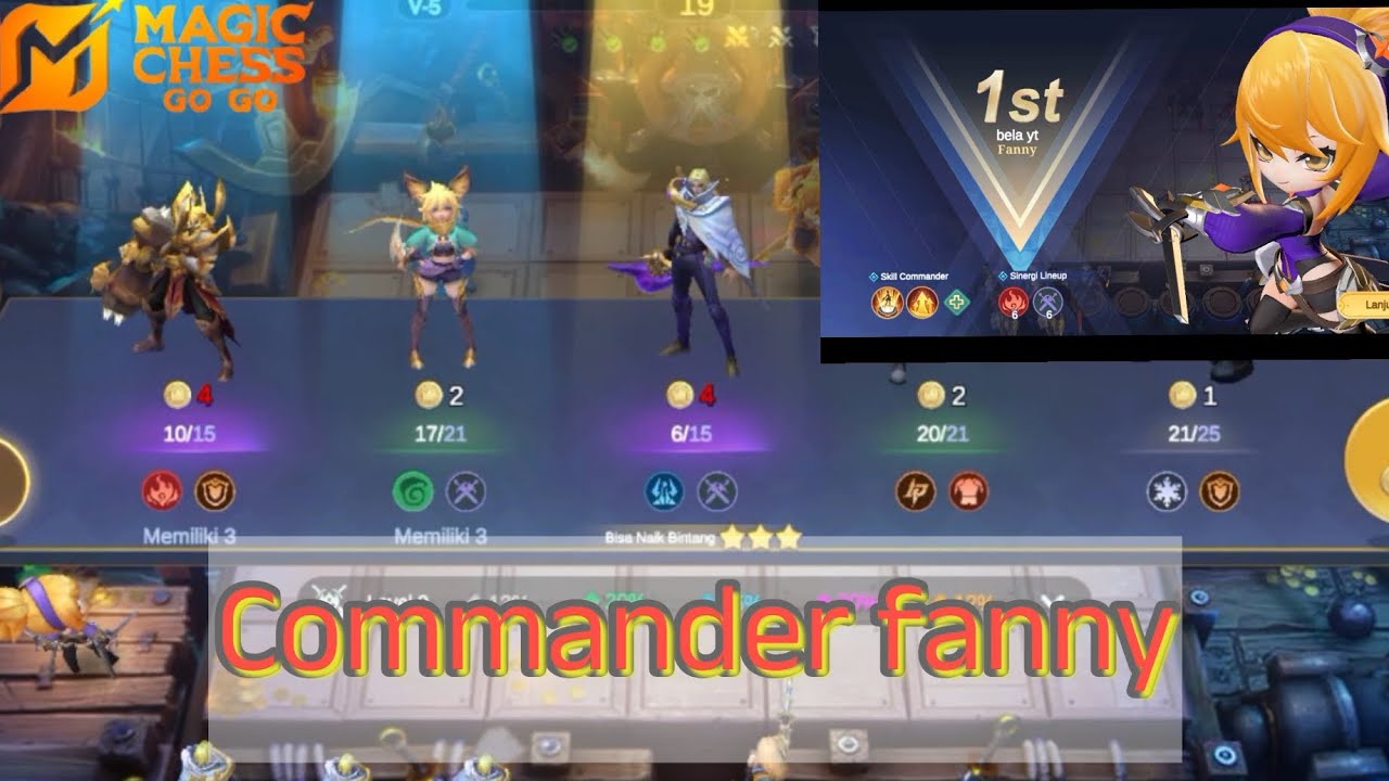 COMMANDER FANNY MAGIC CHESS GO GO! BEST SINERGI MCGG! BEST COMMANDER ...