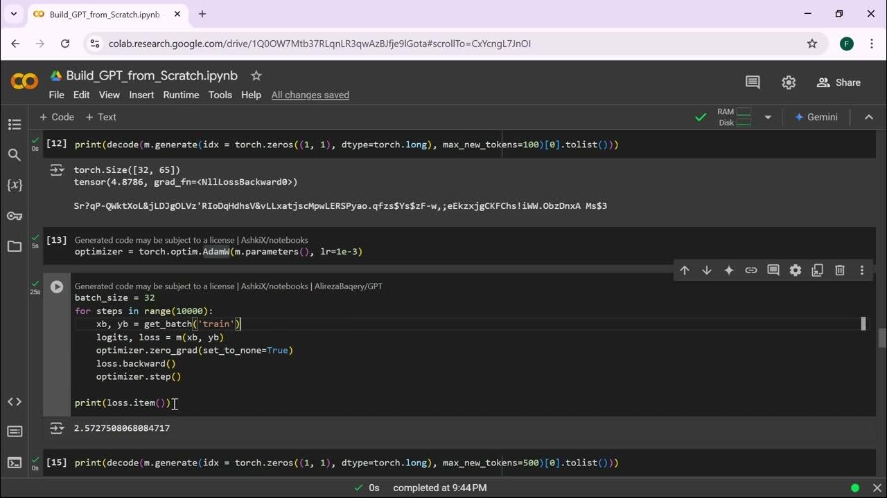 Tubes Build GPT from Scratch - YouTube