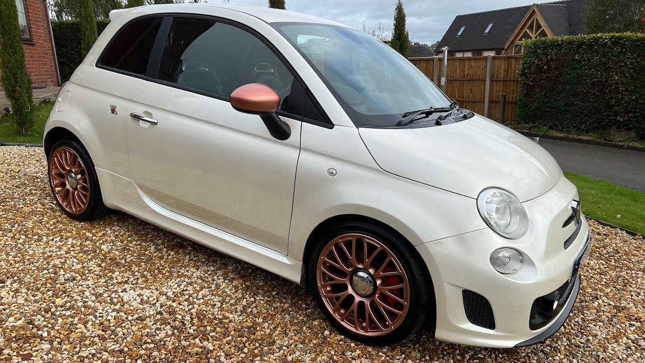 2010 ABARTH 500 - PEARL WHITE - BIANCO GIOIOSO - ROSE GOLD ACCENTS ...