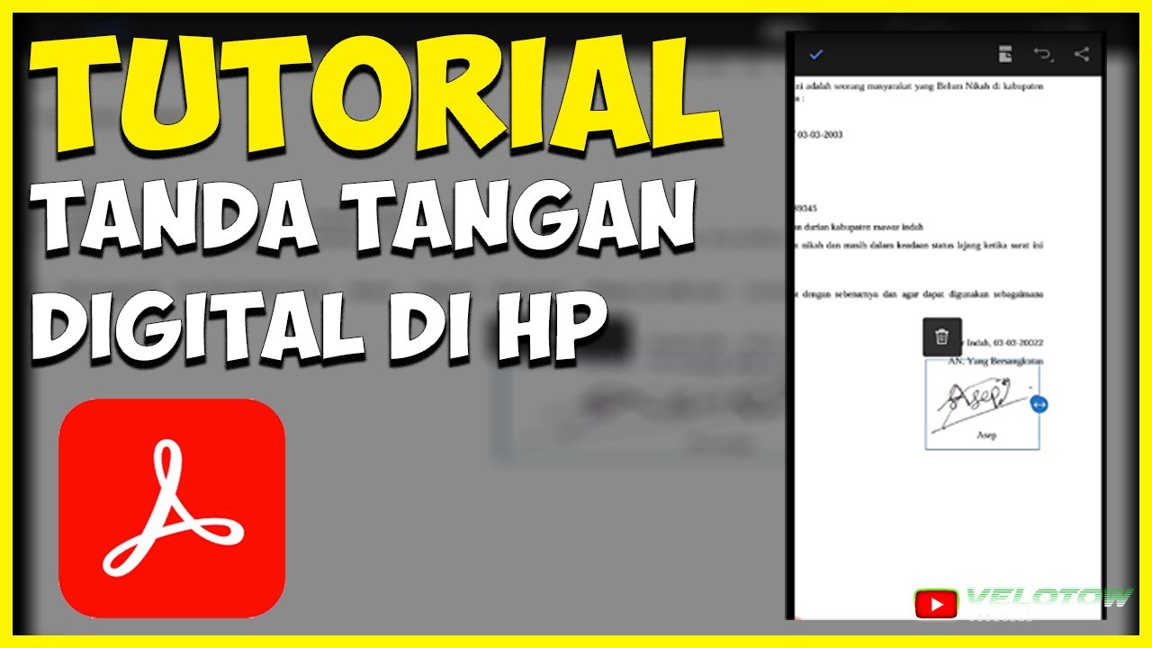 Cara Tanda Tangan Digital Di HP/Smartphone - Tutorial Adobe Acrobat ...