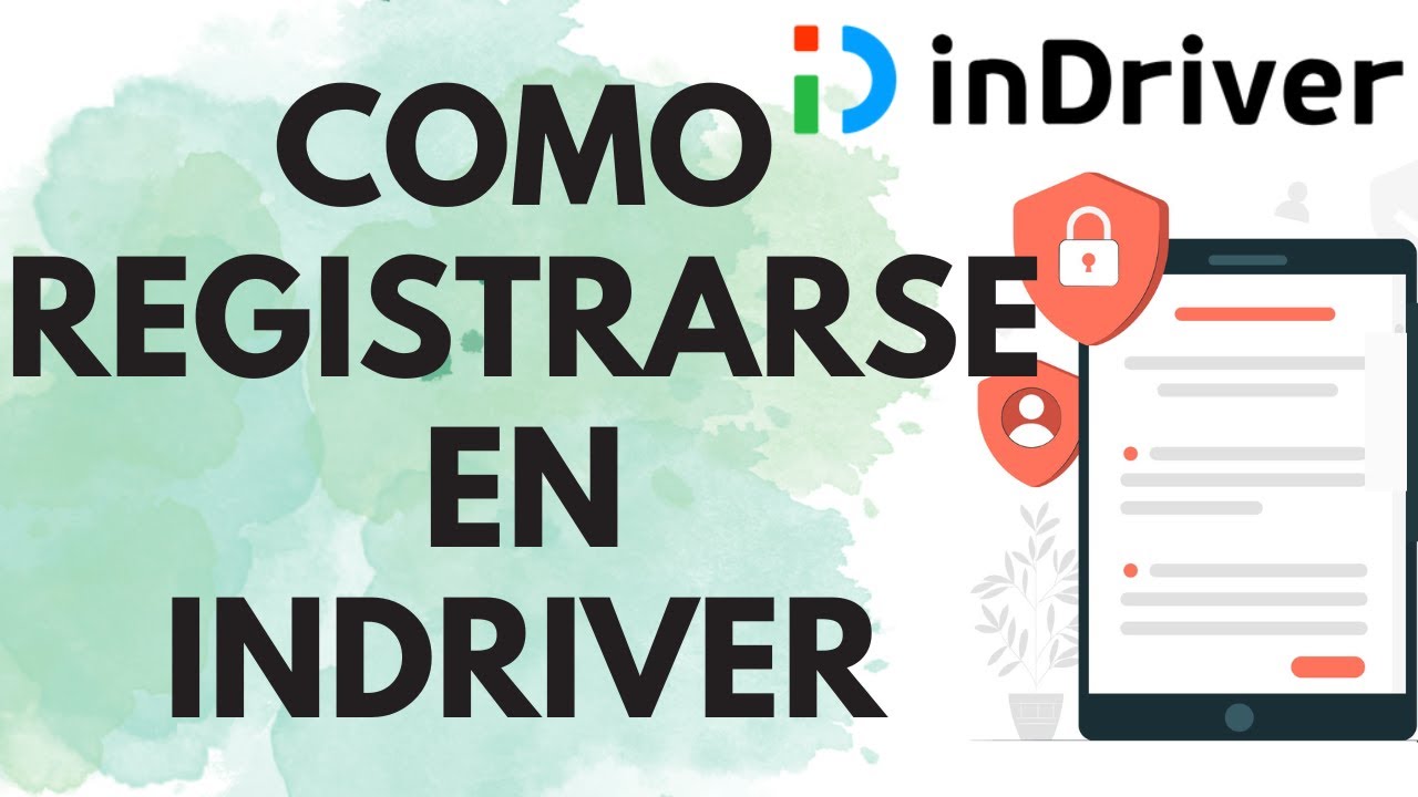 COMO REGISTRARSE EN INDRIVER - YouTube