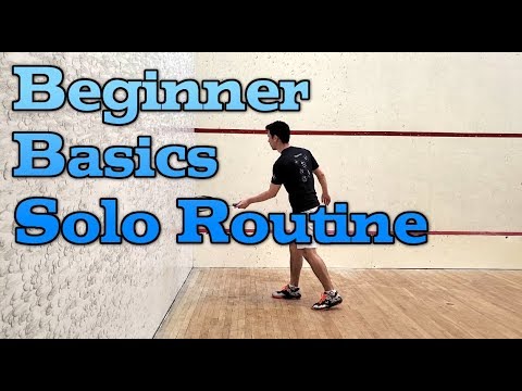 Squash - Beginner Basics Solo Routine - YouTube