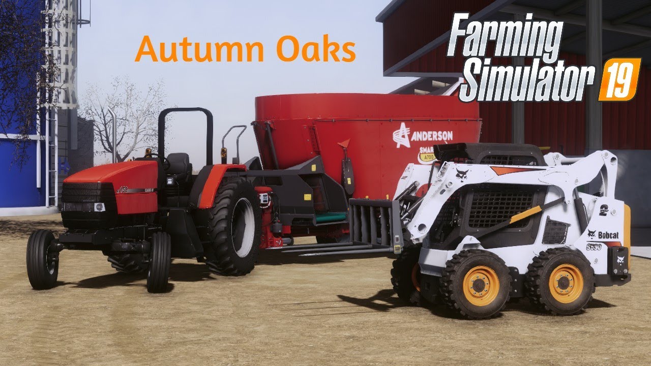 Setting Up Cows On Autumn Oaks! | Farming Simulator 19 - YouTube