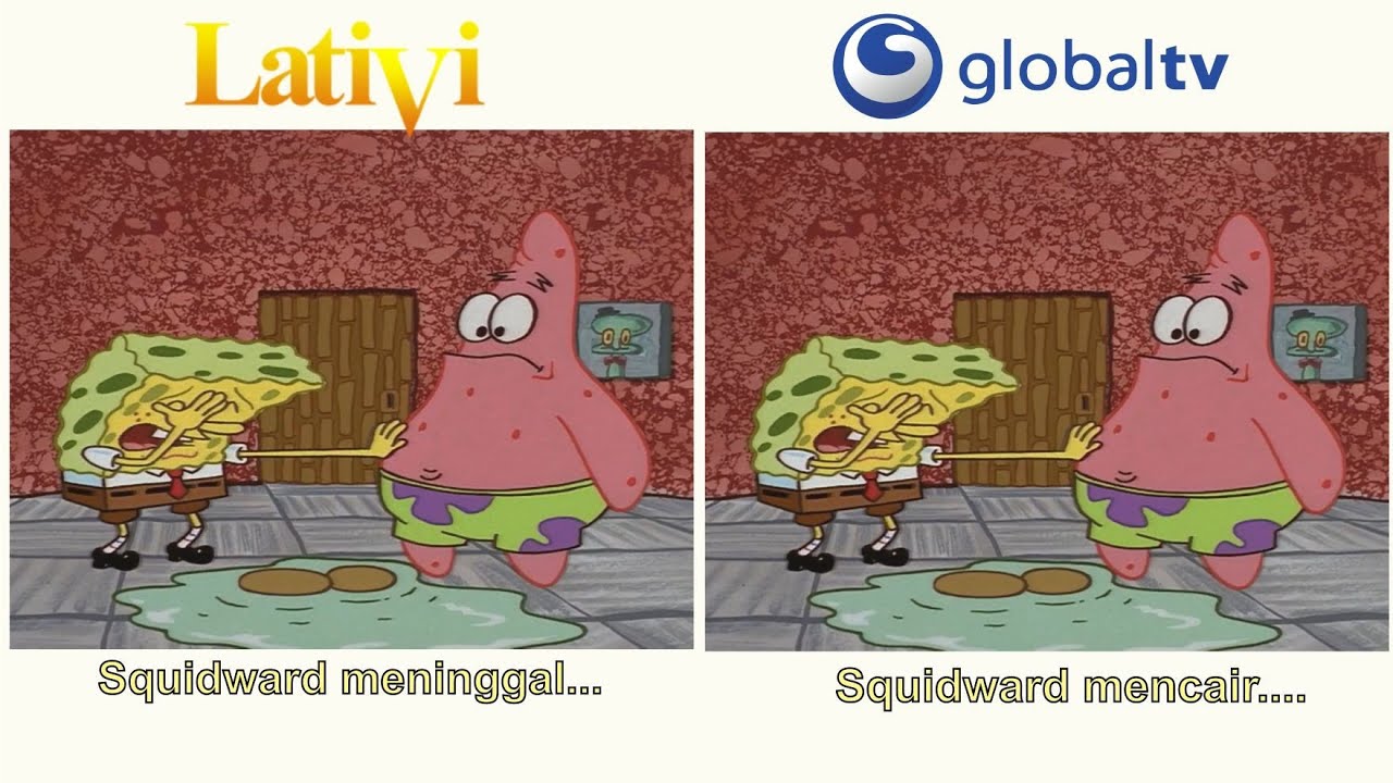 Perbedaan dubbing spongebob versi Lativi dan Global TV episode ...