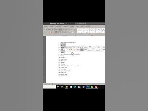 How to properly format a multiple choice question in Microsoft word # ...