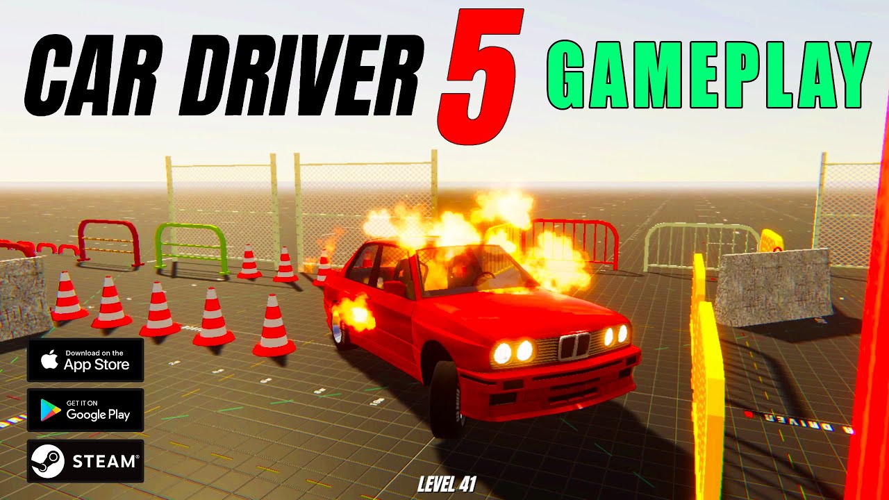 Car Driver 5 Gameplay #game #games #gameplay #parking - YouTube