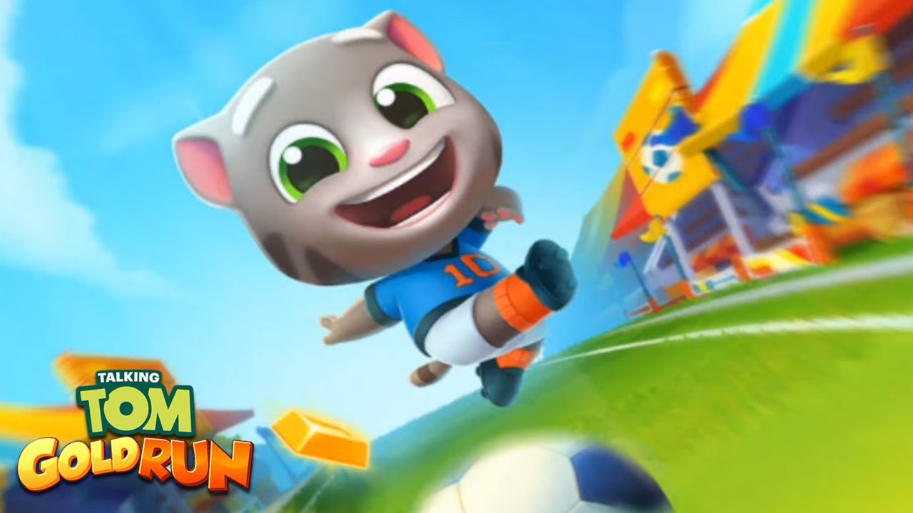 Talking Tom Gold Run - Unlock New Character Football Tom (Talking Tom ...