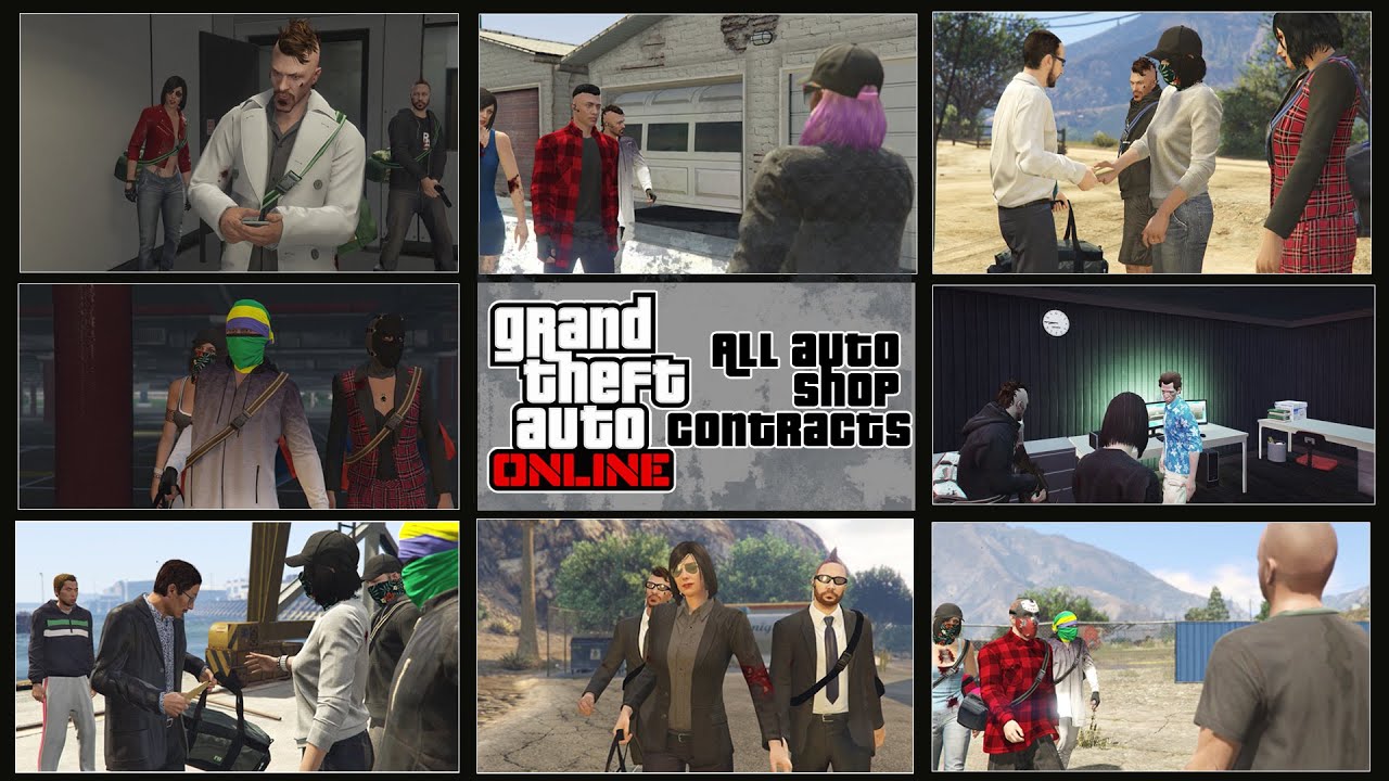 All Auto Shop Contracts. GTA Online - YouTube