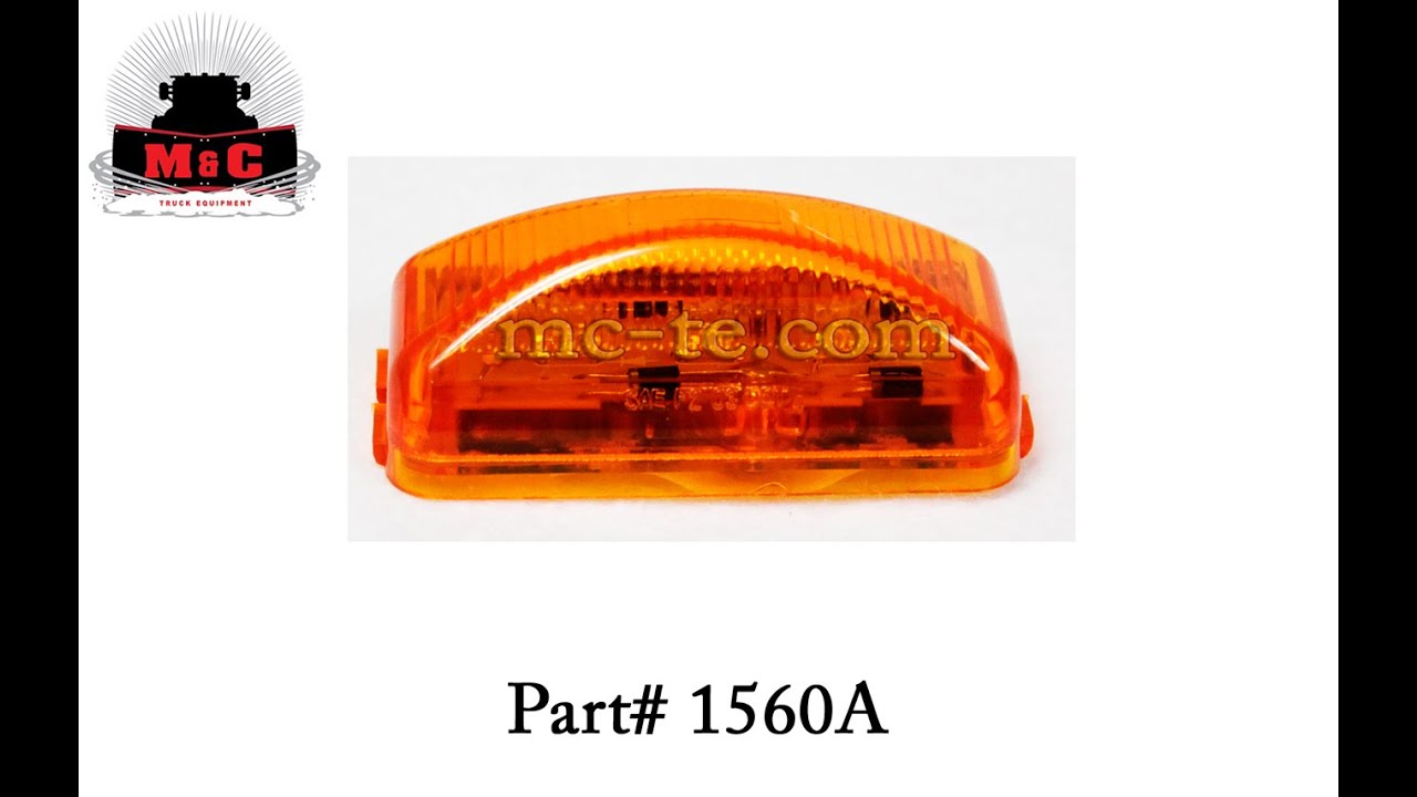Truck-Lite Yellow LED Clearance/Marker Light #1560A - YouTube
