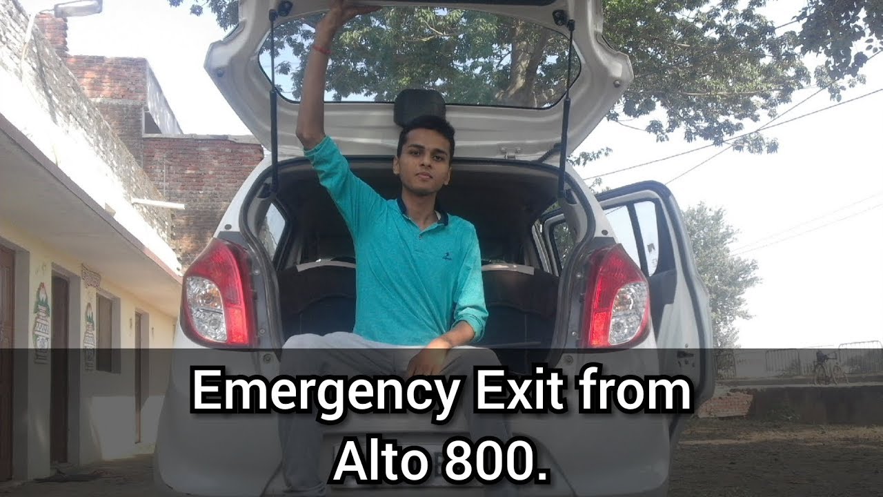 EMERGENCY EXIT FROM A CAR | LIFE SAVING TIP | HOW TO OPEN CAR HATCH ...