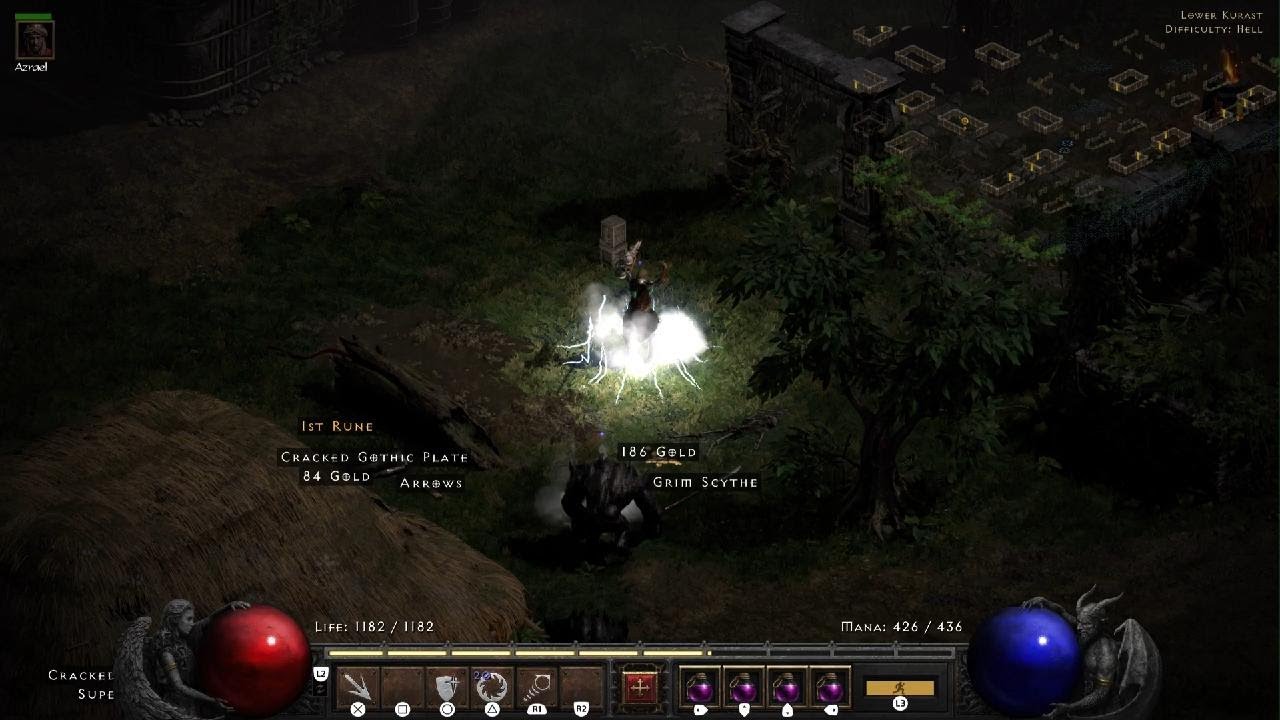 Diablo II: Resurrected - Hardcore Blizz Sorc - Ist Rune drop - YouTube