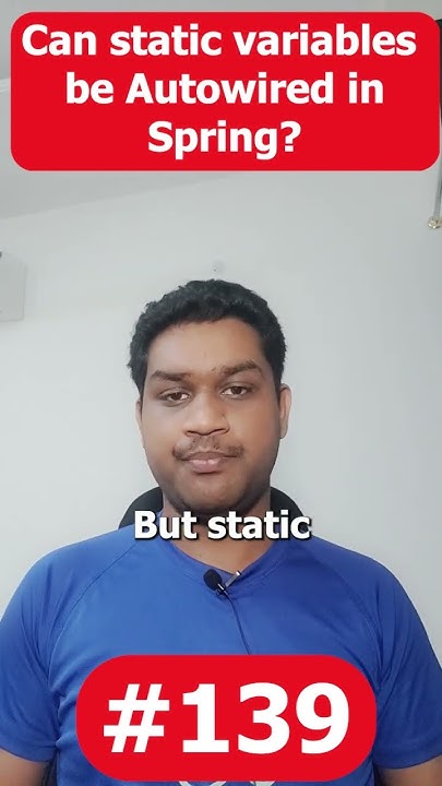 Can Static Variables Be Autowired In Spring Java Interview Interviewtips Springboot Youtube 6256