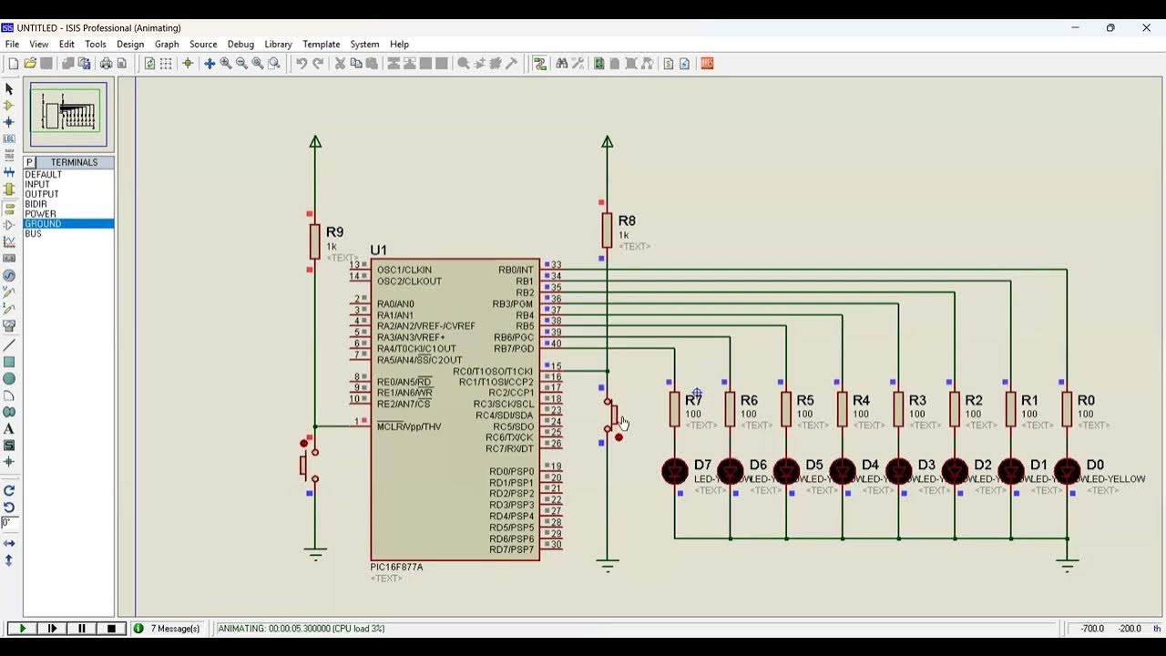 PIC MCU: Interfacing LED and Push Button - YouTube